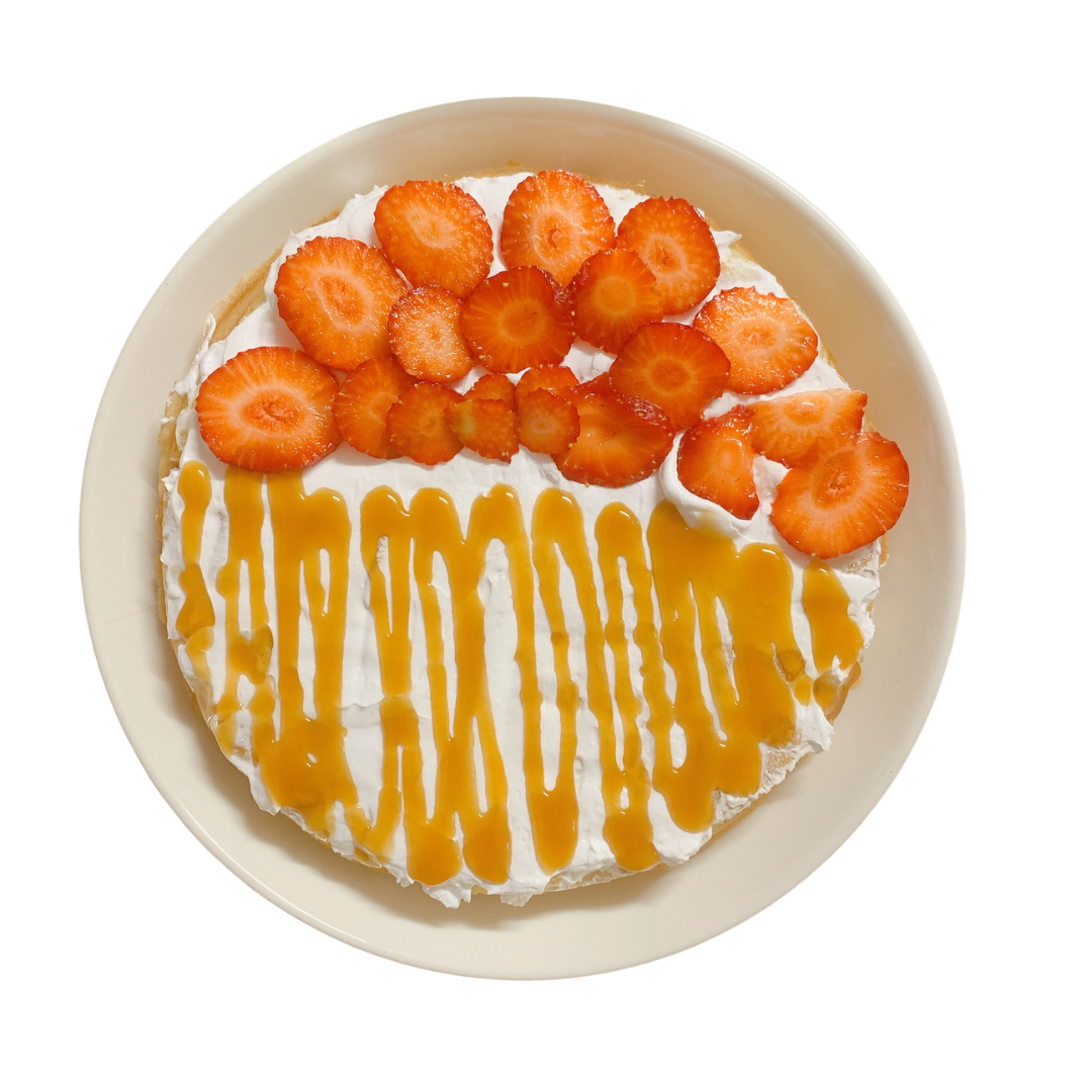 Strawberry Caramel Waffle - Waffle Puffle